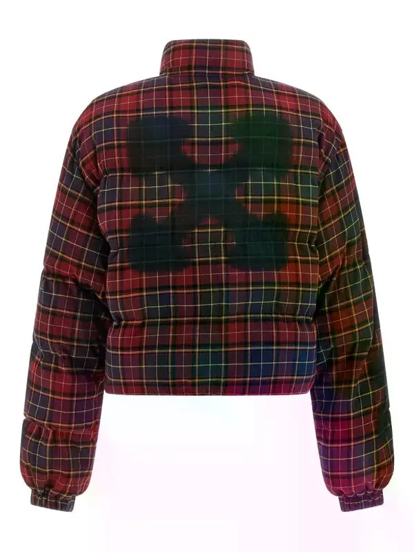 Off-White Arrow Checked Bomber Jacket