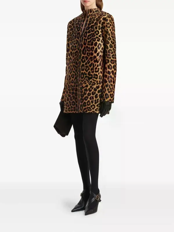 Khaite Leopard-print Mini Dress