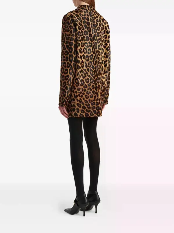 Khaite Leopard-print Mini Dress