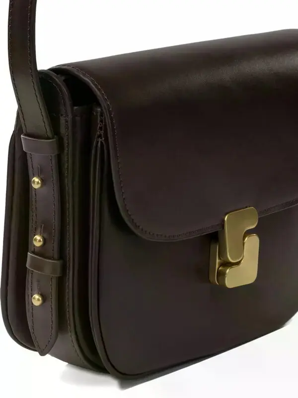 Soeur Mini Belissima Leather Crossbody Bag - Black