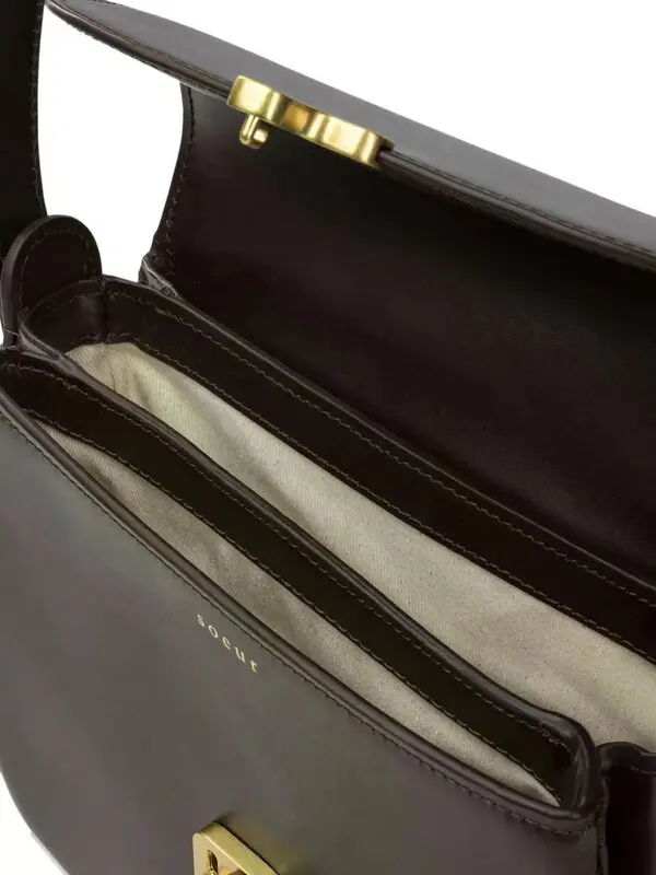 Soeur Mini Belissima Leather Crossbody Bag - Black