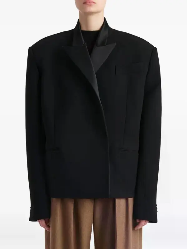 Khaite Notched Lapel Single-button Jacket