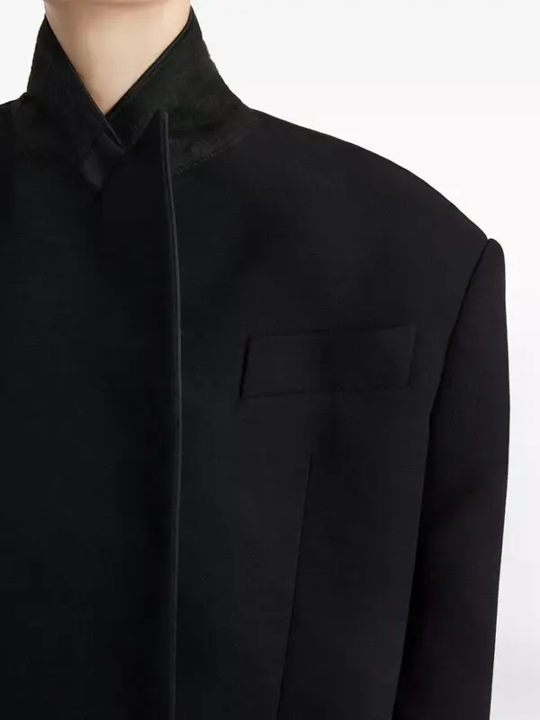 Khaite Notched Lapel Single-button Jacket