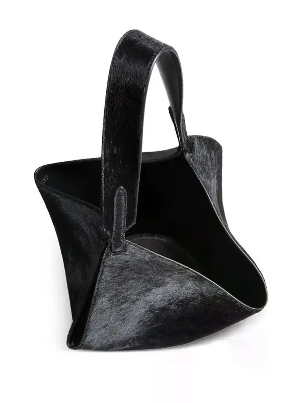 Khaite Chain-detail Leather Tote Bag - Black