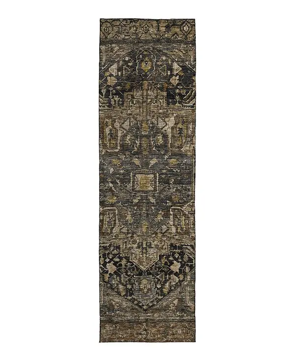 DALYN RUG COMPANY Solace Washable Sl14 Runner Area Rug 2'3 X 7'6 - Black
