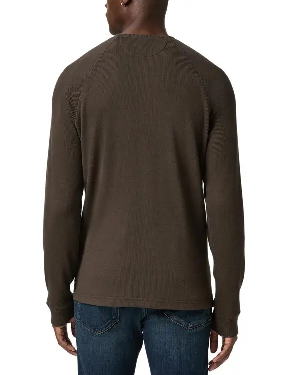Paige Abaroa Slim Fit Henley - Deep Oak