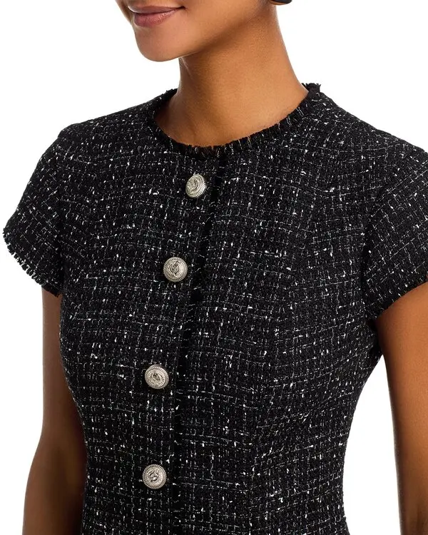 French Connection Speckled Tweed Mini Dress