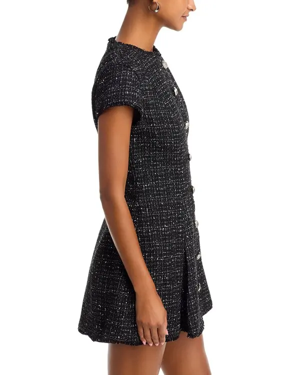 French Connection Speckled Tweed Mini Dress