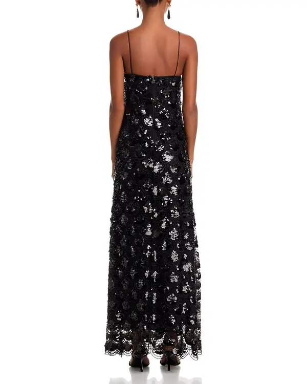 ROTATE BY BIRGER CHRISTENSEN Sequin Embellished Slip Dress