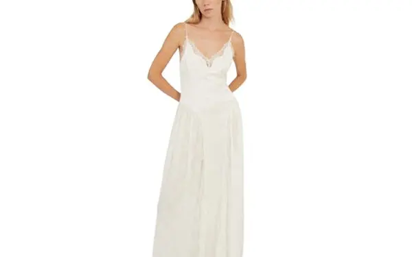 ROTATE BY BIRGER CHRISTENSEN Satin Lace Dress