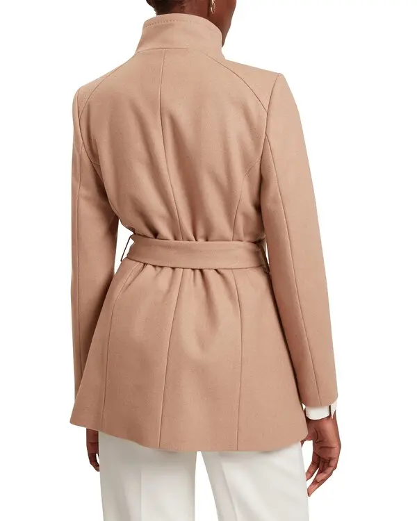 Ted Baker London Rosess Wool Blend Wrap Coat - Camel