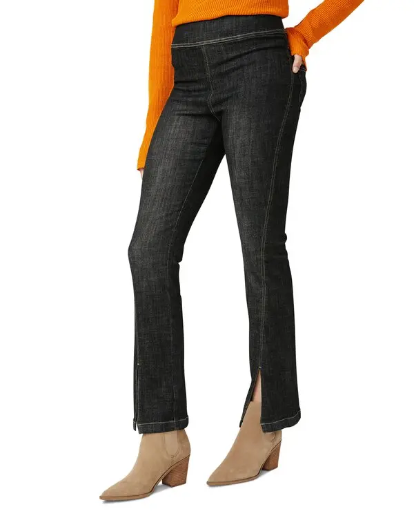 Hue Crosshatch High Rise Bootcut Jeans