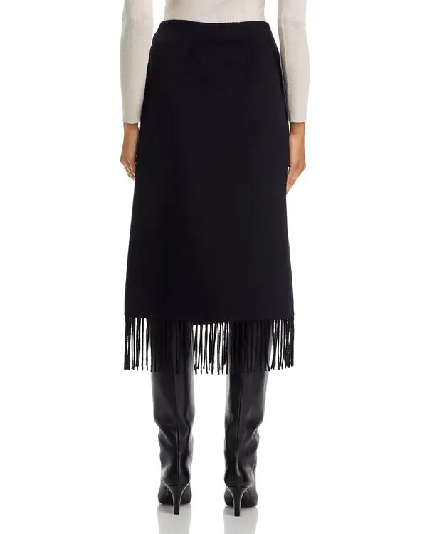 Rails Oliver Fringe Trim Midi Skirt