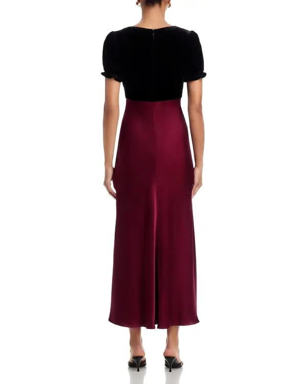 Rails Dory Velvet Shrug Satin Dress