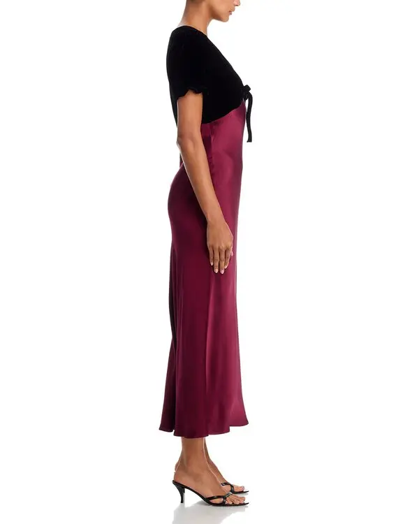 Rails Dory Velvet Shrug Satin Dress