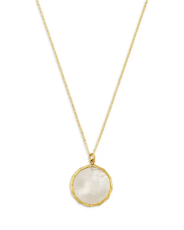 Bloomingdale'S 14k Yellow Mother Of Pearl Pendant Necklace - Gold