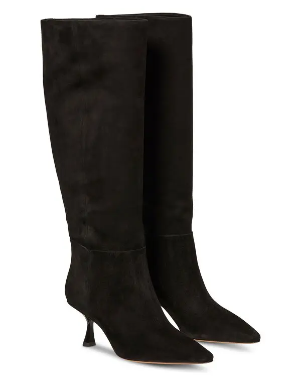 Kate Spade New York Adele Suede Tall Boots - Black