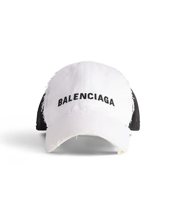 Balenciaga Upcycled Cap - White/black