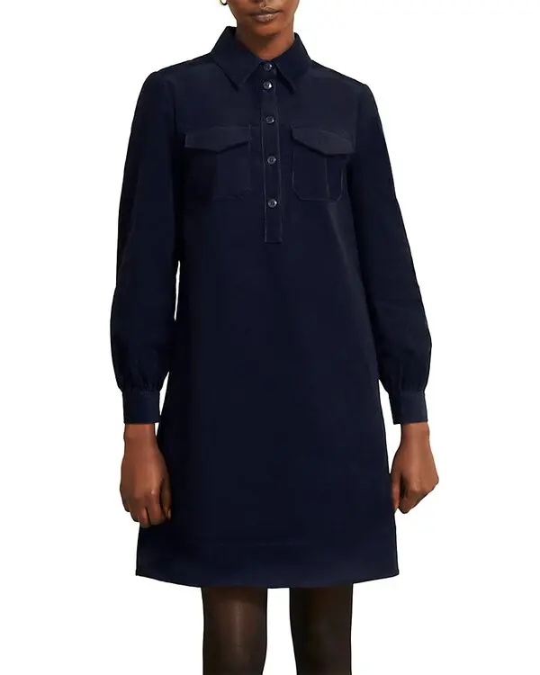 HOBBS LONDON Lena Shirt Dress - True Navy