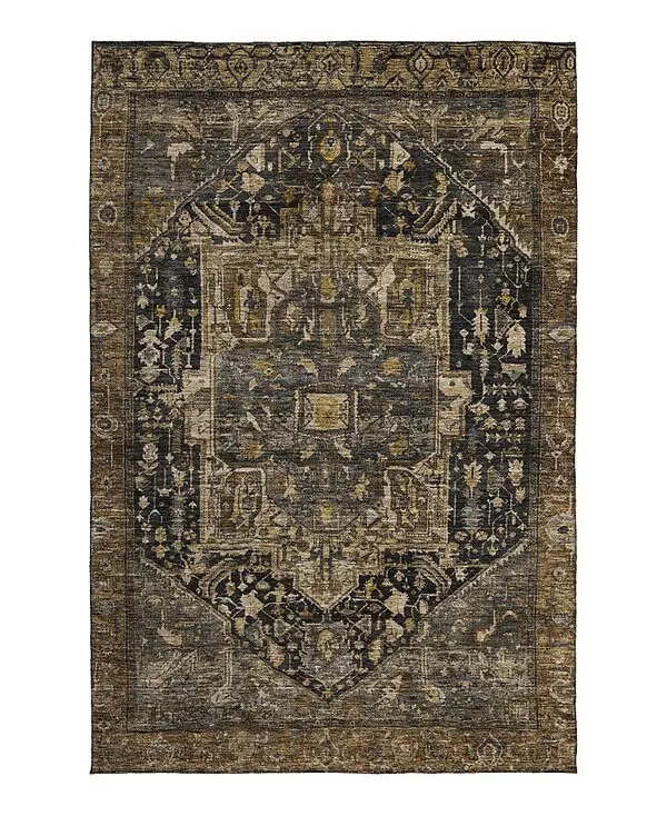 DALYN RUG COMPANY Solace Washable Sl14 Area Rug 9'0 X 12'0 - Black