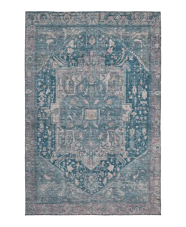 DALYN RUG COMPANY Solace Washable Sl14 Area Rug 9'0 X 12'0 - Blue