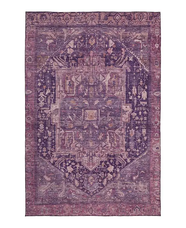 DALYN RUG COMPANY Solace Washable Sl14 Area Rug 5'0 X 7'6 - Purple