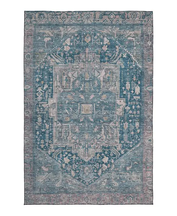 DALYN RUG COMPANY Solace Washable Sl14 Area Rug 3'0 X 5'0 - Blue