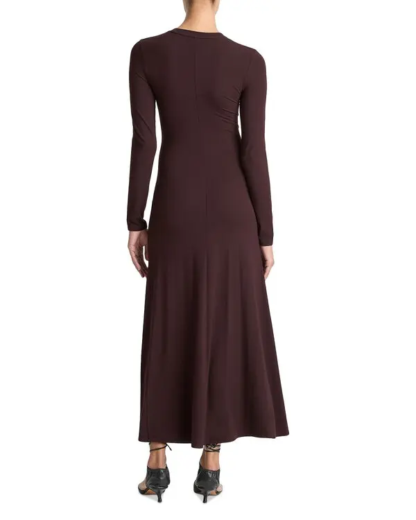 Vince Ruched Maxi Dress - Dark Fig