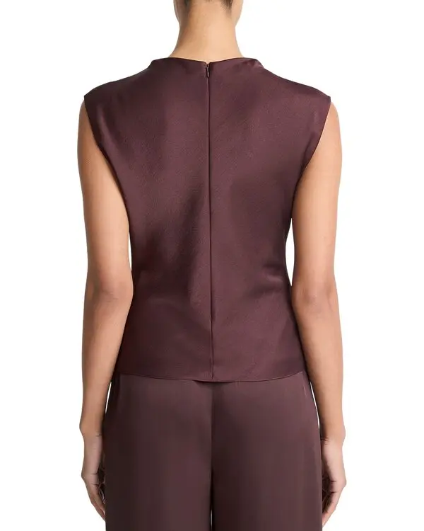 Vince Draped Cowlneck Top - Fig