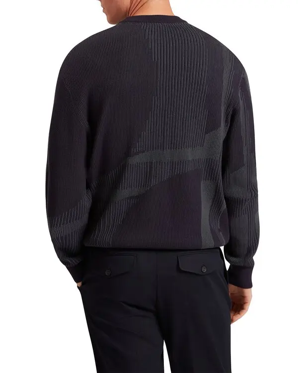 Ted Baker London Abstract Crewneck Sweater - Navy