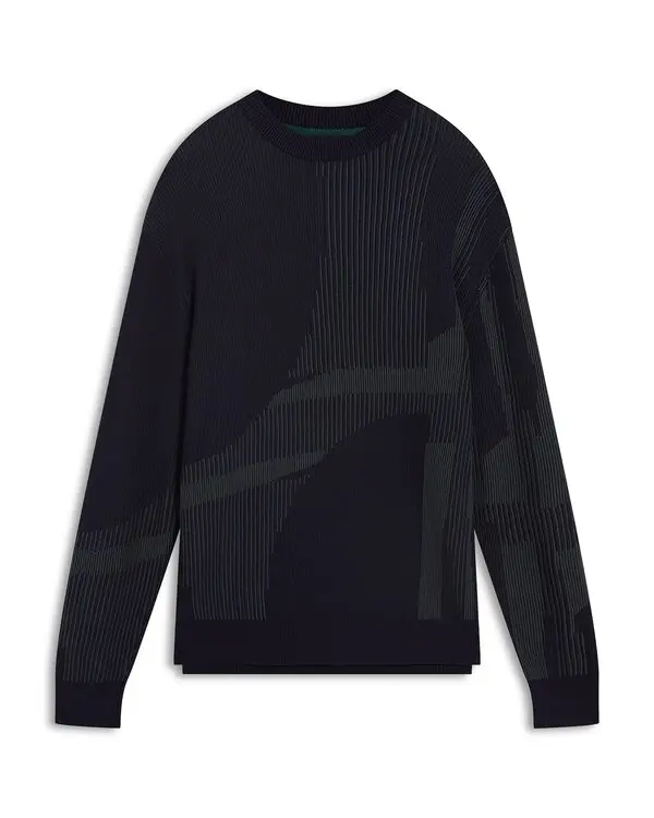 Ted Baker London Abstract Crewneck Sweater - Navy