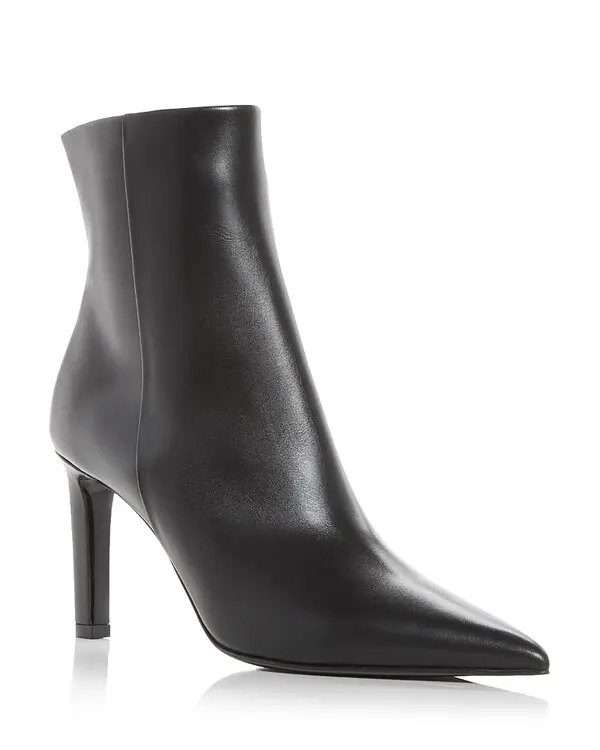 JIMMY CHOO Frankie 85 Croc Embossed Booties - Black