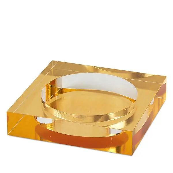 TIZO Lucite Wine Bottle Coaster - Gold