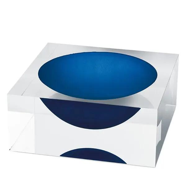 TIZO Blue Lucite Decorative Bowl - No Color