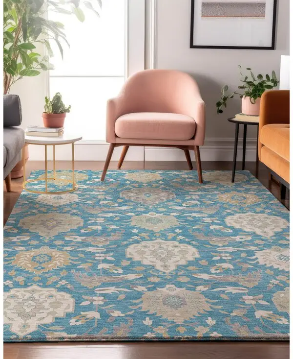 DALYN RUG COMPANY Tabrook Washable Tb4 Area Rug 3'0 X 5'0 - Blue