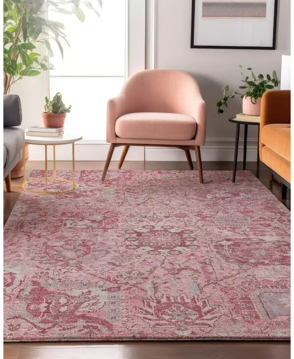 DALYN RUG COMPANY Tabrook Washable Tb15 Area Rug 3'0 X 5'0 - Pink