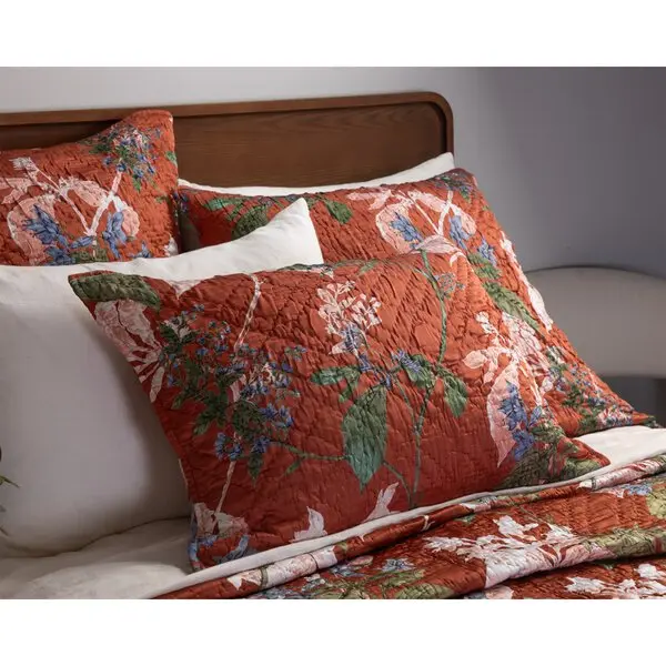 AMITY HOME Fitzgerald Quilt, Queen - Brick