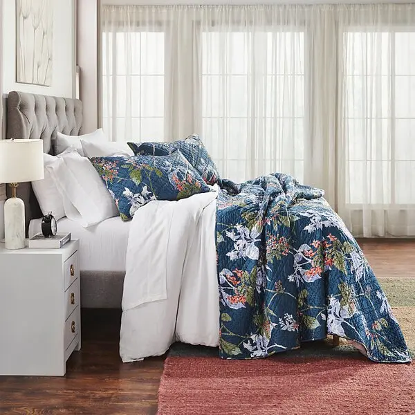 AMITY HOME Fitzgerald Quilt, King - Blue
