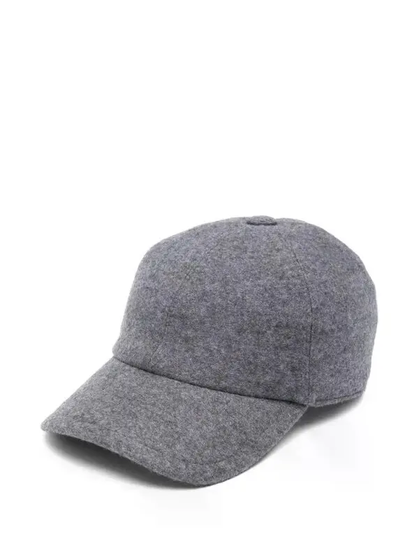 Fedeli Panelled Baseball Cap - Grey