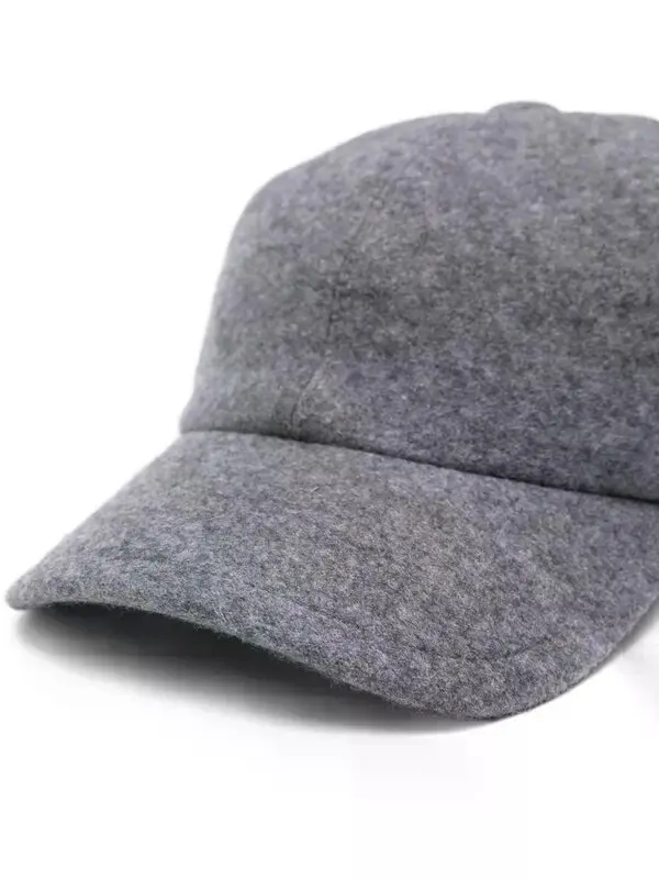 Fedeli Panelled Baseball Cap - Grey