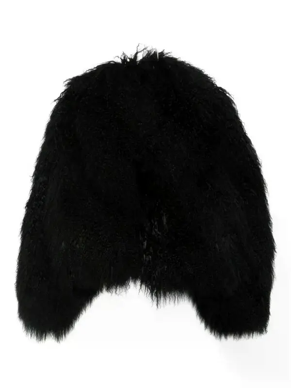 BLANCHA Textured Faux-fur Coat