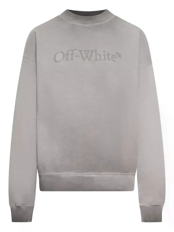 Off-White Logo Print Skate Sweatshirt - Grey