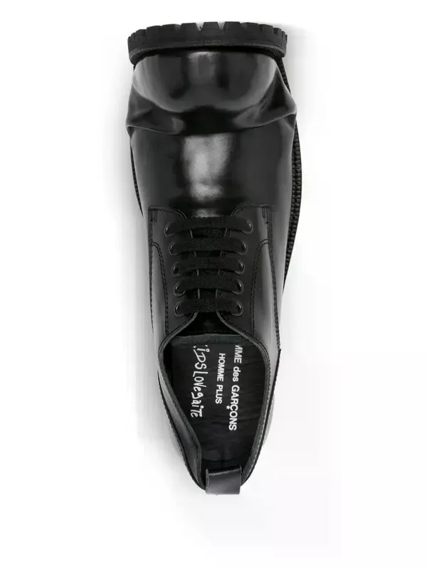 Comme Des Garçons Asymmetric Lace-up Shoes