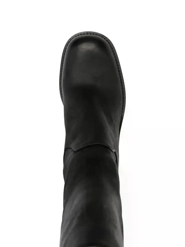 Elena Iachi Block-heel Leather Boots