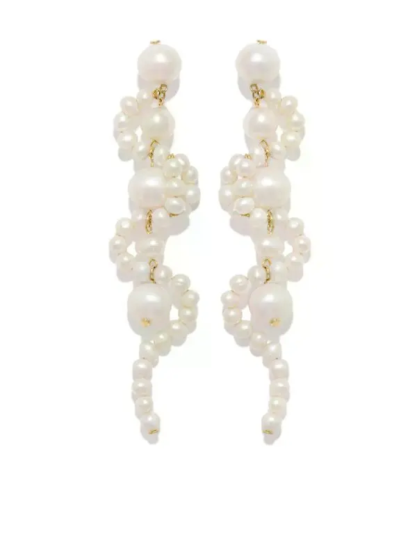 Completedworks 18kt -plated Vermeil Pearl Drop Earrings - Gold