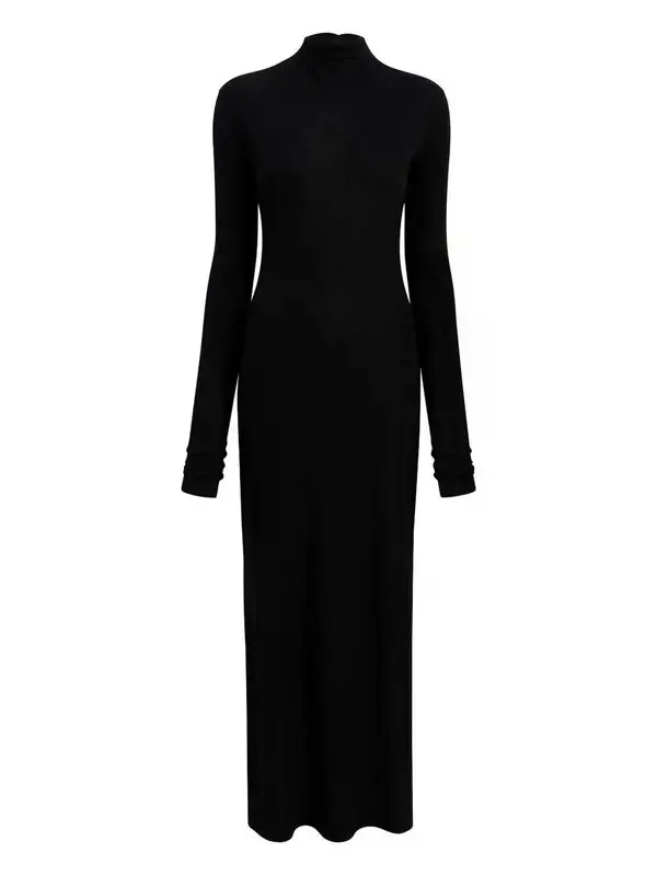 Khaite Long-sleeve Maxi Dress - Black
