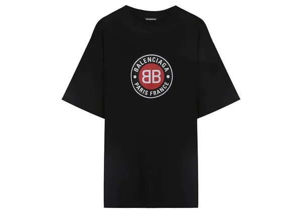 Balenciaga Bb Badge Logo T-shirt