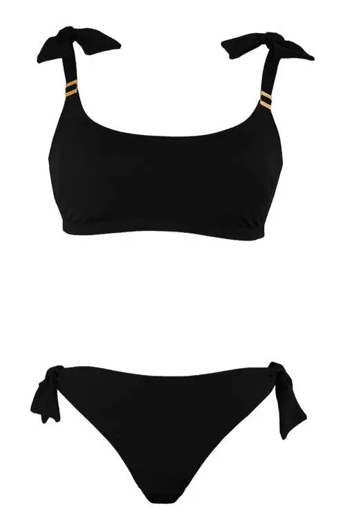 CACHE COEUR Maternity Porto Vecchio Bikini - Black