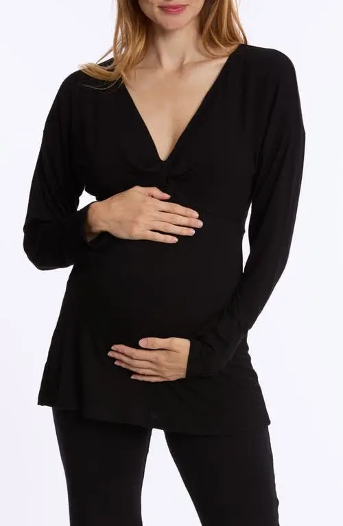 CACHE COEUR Louna Maternity And Nursing T-shirt - Black