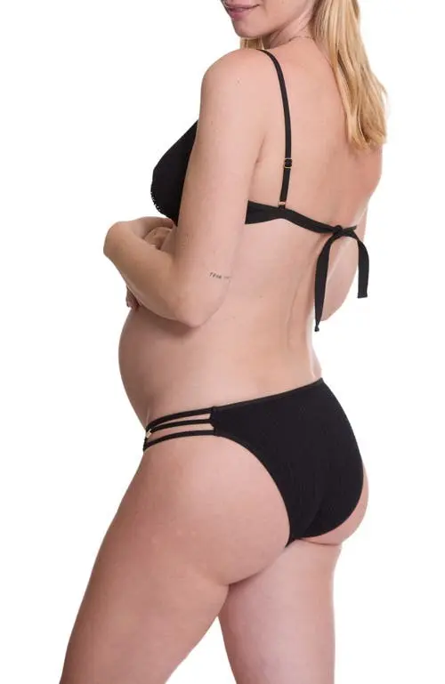 CACHE COEUR Milos Triangle Maternity Bikini - Black